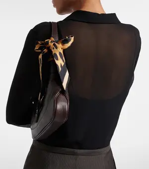 Gucci Leopard-print Silk Twill Scarf - Brown