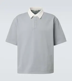 FRAME Cotton Polo Shirt - Blue