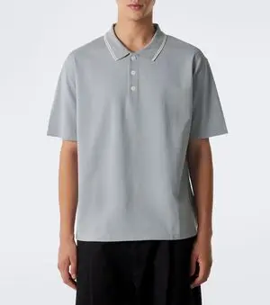 FRAME Cotton Pique Polo Shirt