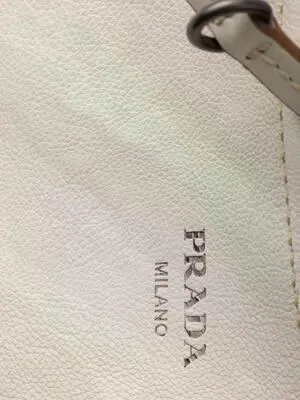 Prada Route Large Leather Bag - Neutrals