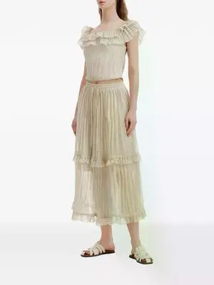B+AB Ruffled Pleated Jumpsuit