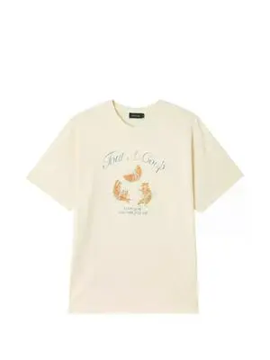 TOUT A COUP Graphic Print T-shirt - Neutrals