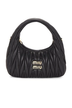 Miu Miu Wander Hobo Bag - Nero