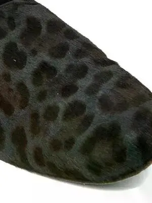 Dolce & Gabbana Calf Hair Leopard Print Loafers