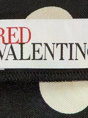 Red Valentino Polka Dot Print Mini Dress
