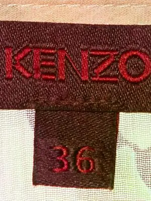 Kenzo Floral Print Silk Blouse