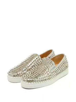 CHRISTIAN LOUBOUTIN Roller Boat Spike-embellished Sneakers