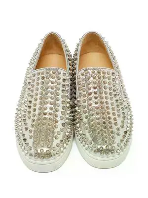 CHRISTIAN LOUBOUTIN Roller Boat Spike-embellished Sneakers