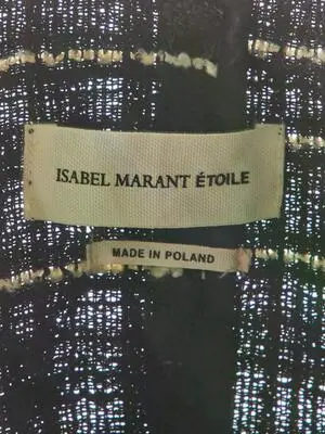 MARANT ETOILE Isabel Striped Asymmetrical Cardigan