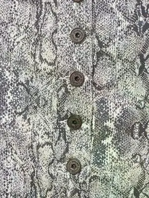 Just Cavalli Animal Print Button-front Midi Skirt