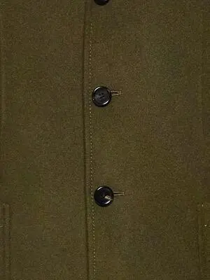 JOSEPH Bentley Double Wool Coat - Green