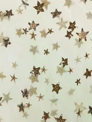 Valentino Garavani Embellished Star Tulle T-shirt - Neutrals