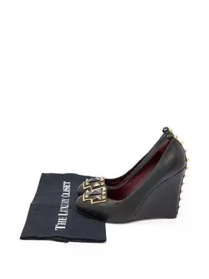 Marc Jacobs Stud-embellished Wedge Pumps