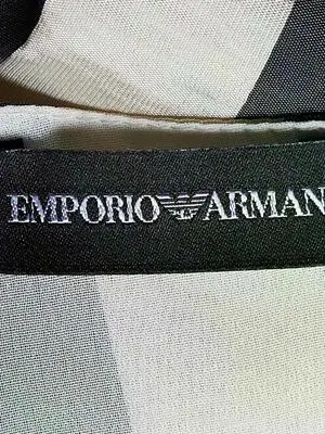 Emporio Armani Striped Short-sleeve Silk T-shirt