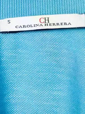 Carolina Herrera Logo Embroidered Piqué T-shirt