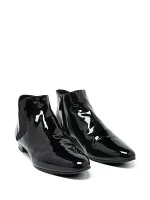 Miu Miu Almond-toe Leather Chelsea Boots
