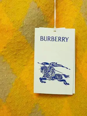 Burberry Check-pattern Wool Midi Skirt