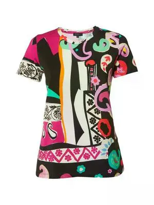 Etro Printed Crew-neck T-shirt - Black