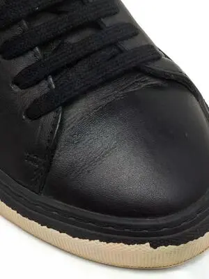 Axel Arigato Leather Low-top Sneakers With Gold-tone Logo
