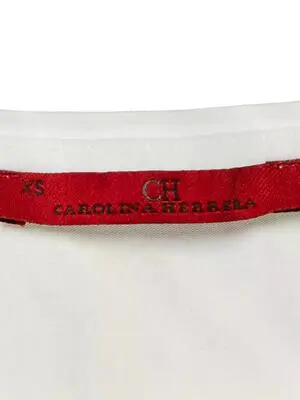 Carolina Herrera Logo-embroidered Cotton T-shirt