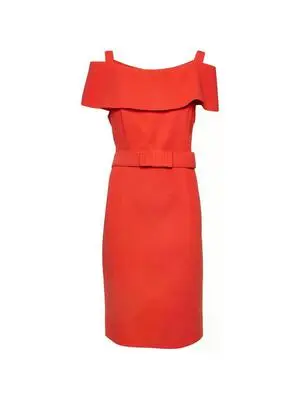 Badgley Mischka Belted Mini Dress