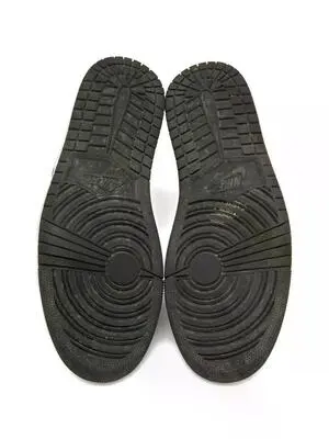 JORDAN 1 High Top Leather Sneakers - Black