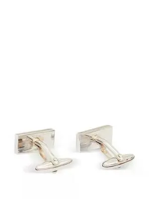 BOSS Rectangular Suede Cufflinks