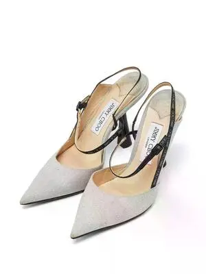 JIMMY CHOO Glitter Slingback Pumps