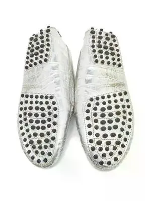 TOD'S Gommino Croc-embossed Loafers