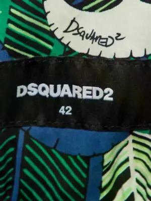 Dsquared2 Cropped Denim Jacket With Distressed Effect