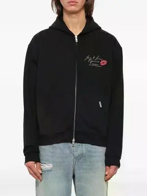 REPRESENT Logo-print Zip-up Hoodie
