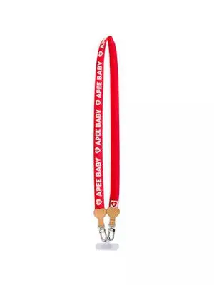 AAPE BY *A BATHING APE Logo-embroidered Phone Lanyard - Red