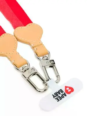 AAPE BY *A BATHING APE Logo-embroidered Phone Lanyard - Red