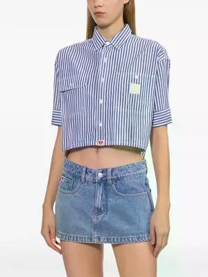 AAPE BY *A BATHING APE Apeecashmere Blend Striped Shirt