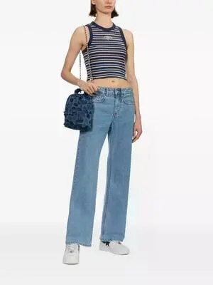 AAPE BY *A BATHING APE Striped Cropped Tank Top