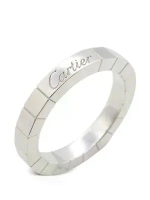 Cartier 18k White Gold Lanière Ring