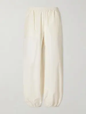 Loulou De Saison Almaya Cotton And Silk-blend Balloon Pants - Neutrals