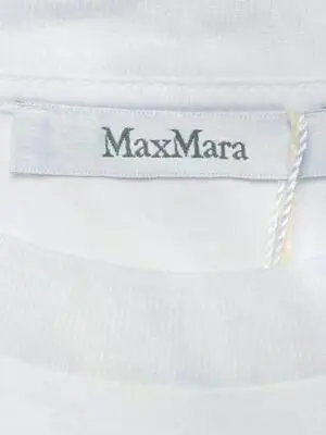 Max Mara Logo Embroidered Crew Neck T-shirt