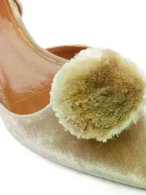 AQUAZZURA Powder Puff Slingback Pumps