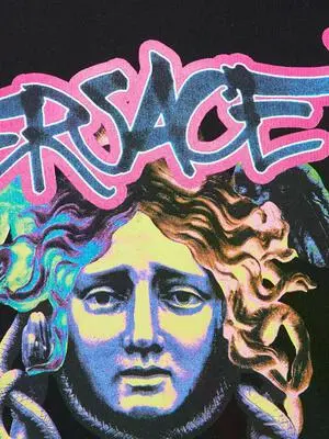 Versace Graphic Print Cotton Sweatshirt