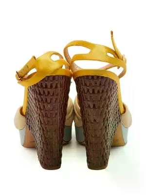 FERRAGAMO Luna Platform Wedge Sandals