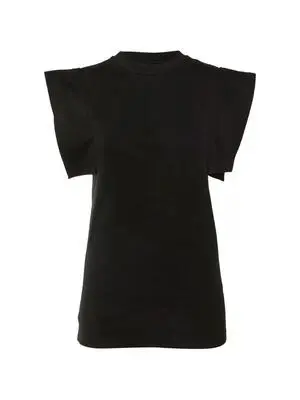 Isabel Marant Étoile Zelipa Structured Shoulder T-shirt - Black