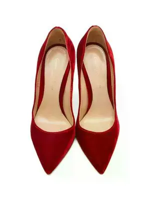 GIANVITO ROSSI Velvet Pointed-toe Pumps