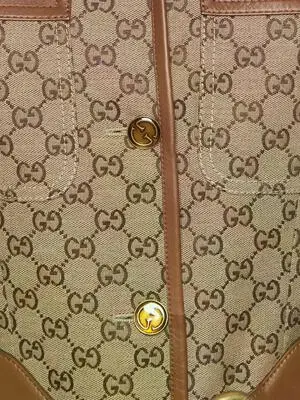Gucci Gg Canvas Web-belt Coat