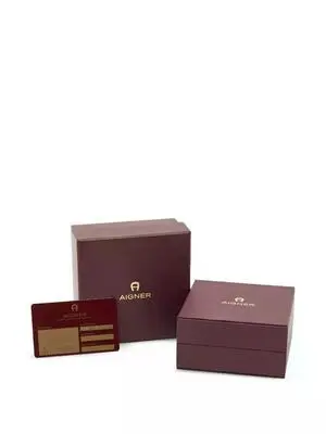 AIGNER Logo-plaque Ceramic-detail Cufflinks