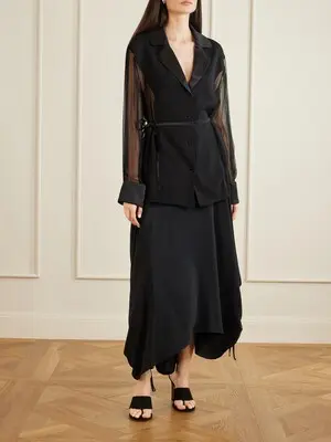 Sharon Wauchob Bretagne Belted Silk Jacket