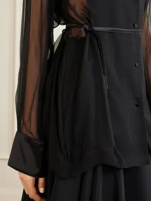 Sharon Wauchob Bretagne Belted Silk Jacket