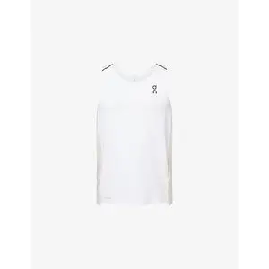 On Performance Stretch-woven Tank Top - White/silver