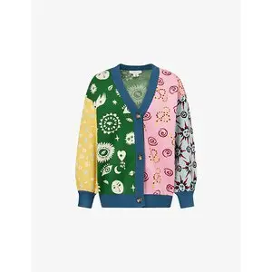 NEVER FULLY DRESSED Morocco Martha Woven Knit Cardigan - Multi
