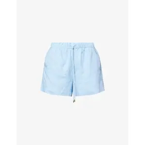 Heidi Klein Linen Beach Shorts - Blu-blu